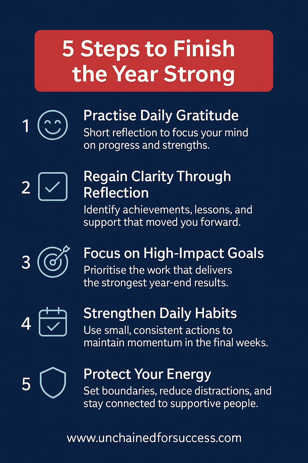 How to Finish the Year Strong Using Gratitude and Growth